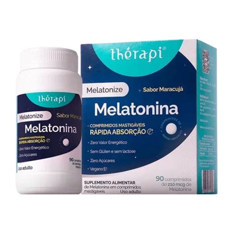 Melatonina 90 Comprimidos Thérapi Suplemento De Melatonina Para Um