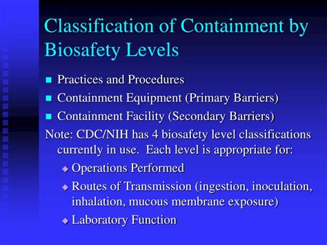 Ppt Biosafety Levels And Risk Group Classification Guidance Powerpoint Presentation Id 893515