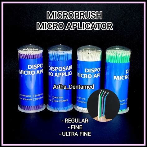 Jual Dental Micro Aplicator Bonding Aplicator Microbrush Tabung Shopee Indonesia