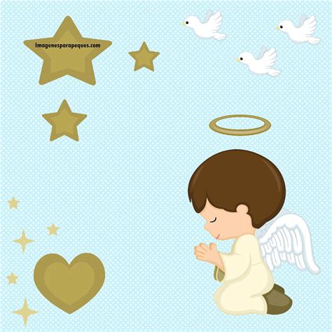 Fondos Imagenes De Angelitos Para Bautizo De Niño Para Imprimir Niños