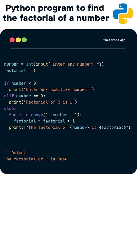 Python Program To Find Factorial Of Number Python Program To Find