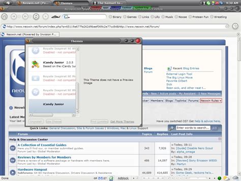 Firefox Theme Window Error Web Browser Discussion Support Neowin