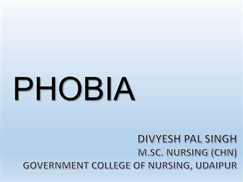 Phobia Ppt