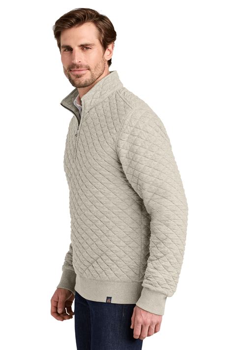 Brooks Brothers Mens Diamond Quilt 14 Zip Threadfellows