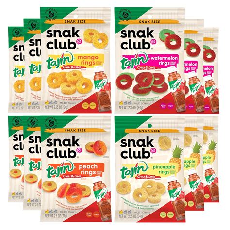 Snakclub Snak Club Tajin Gummy Candy Fruit Rings Gummies India Ubuy