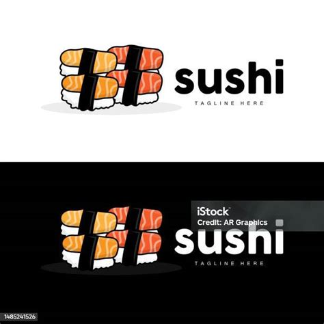 초밥 로고 일본 패스트 푸드 디자인 벡터 아이콘 템플릿 기호 고추냉이에 대한 스톡 벡터 아트 및 기타 이미지 고추냉이 국수 길거리 음식 Istock