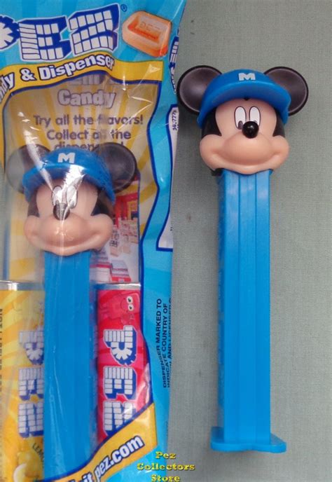2021 Mickey Mouse Pez With Baseball Cap Mib 500 Pez Collectors