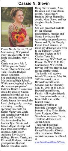 Cassie N Slevin Obituaries Journal