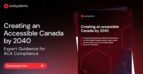 Creating An Accessible Canada By 2040 A Compliance Guide Outsystems