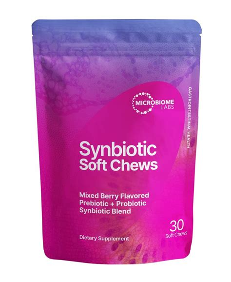 Microbiome Labs Synbiotic Chews Prebiotics And Probiotics For Gut