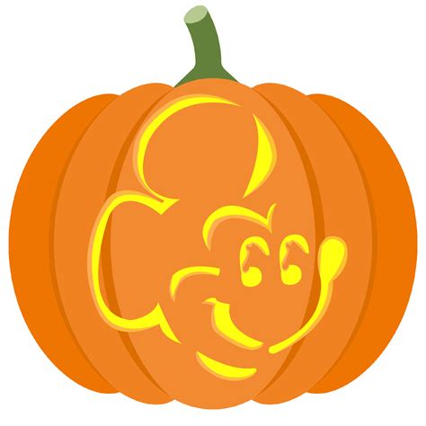Mickey Mouse Pumpkin Template