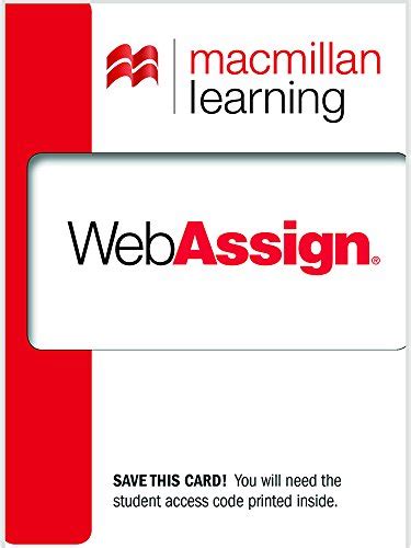 Webassign Standard Course Access Code Webassign 9780716778493 Abebooks