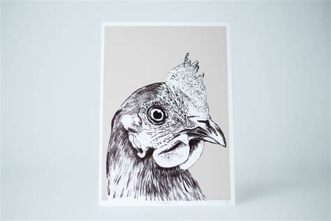 Chicken Farm Animal Print Elise Pilkington