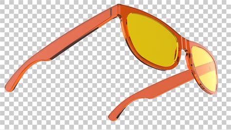 투명 배경에 고립 된 안경 3d 렌더링 그림 프리미엄 Psd 파일