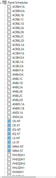 Project Browser Organization For Panel Schedules Autodesk Community