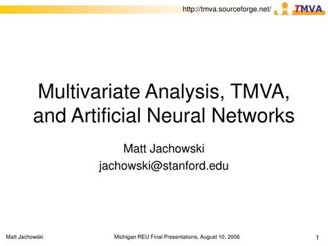 PPT Multivariate Analysis TMVA And Artificial Neural Networks PowerPoint Presentation ID