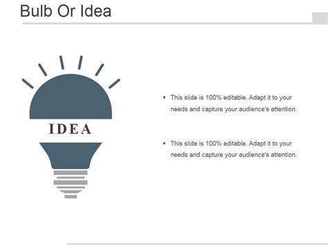 Bulb Or Idea Ppt Powerpoint Presentation Graphics