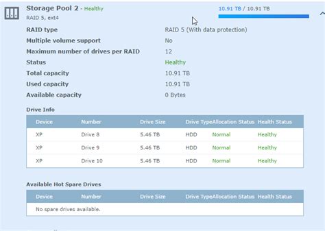 Storage Pool Repair General Questions Xpenology Community