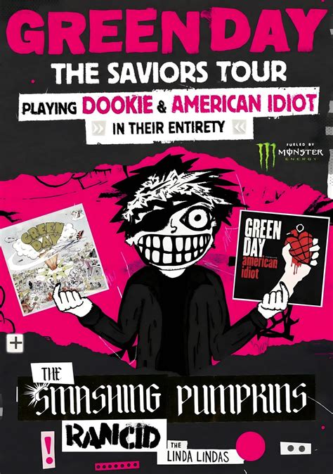 Green Day The Saviours 2024 North American Tour Poster