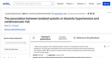 The Association Between Isolated Systolic Or Diastolic Hypertension And