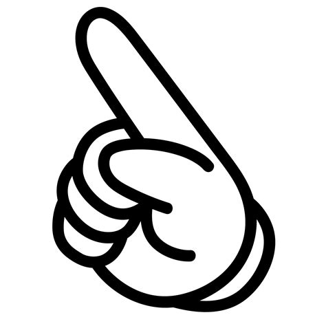 Pointing Finger Vector Download Free Vectors Clipart Graphics