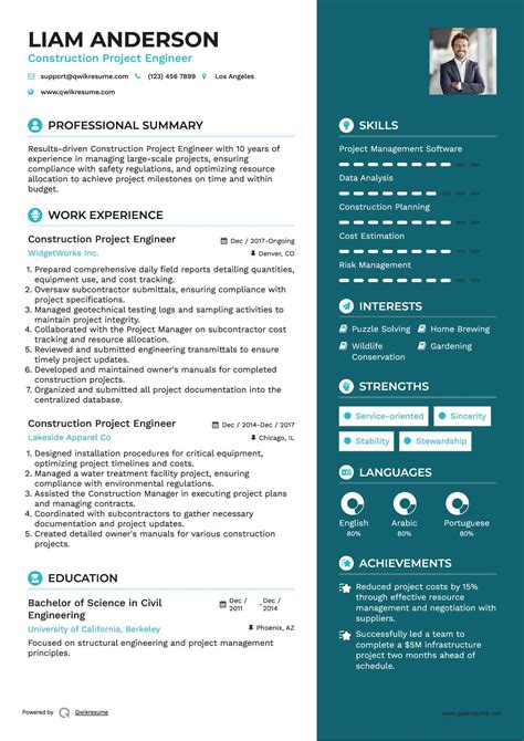 10 Construction Project Engineer Resume Samples And Templates For 2025