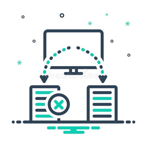 Black Mix Icon For Reassign Transition And Treatment Stock Vector