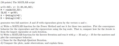 Matlab Multiple Parts A Through D Problem Please