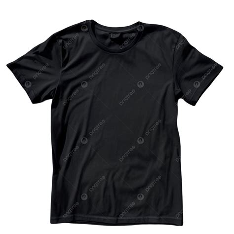 Bllack T Shirt Template For Apparel Design And Mockups Black T Shirt