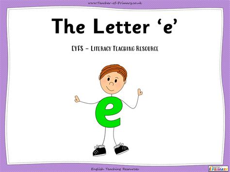The Letter E Eyfs Teaching Resources
