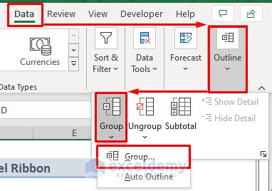 How To Group And Hide Columns In Excel 3 Easy Methods