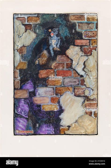 The Black Cat For Edgar Allan Poes “selected Tales Of Mystery” 1909