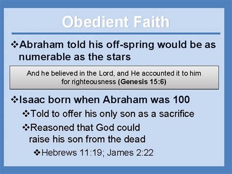 The Faith Of Abraham Abraham Believed God V
