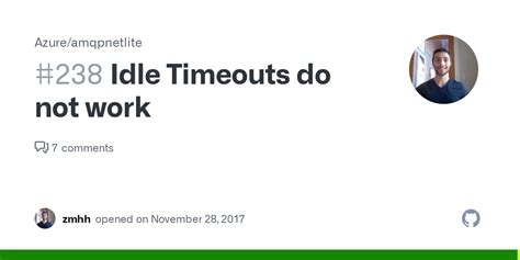 Idle Timeouts Do Not Work · Issue 238 · Azureamqpnetlite · Github
