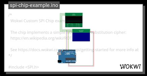 Spi Display Example Ino Wokwi ESP STM Arduino Simulator