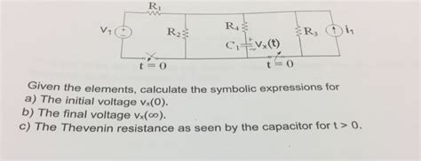 solved given the elements calculate the symbolic express