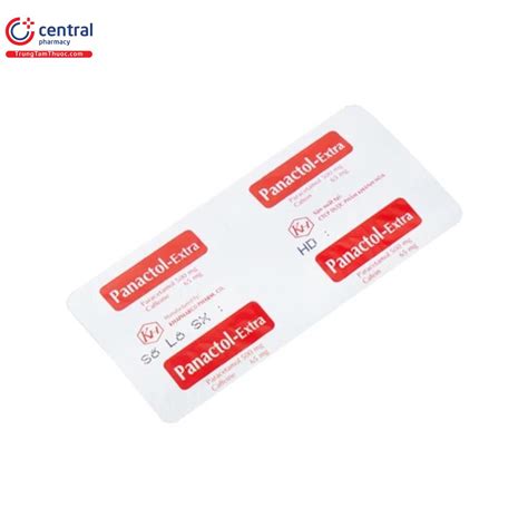 Thuốc Panactol Extra Giảm đau Hạ Sốt Và Chống Viêm Hiệu Quả