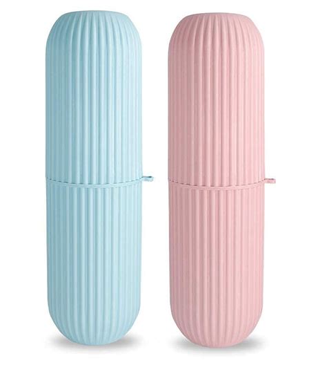 Capsule Shape Travel Toothbrush Toothpaste Case Holder Portable