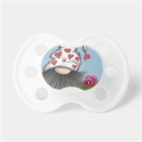 Cute Valentine Gnome Pacifier Holiday Fun Holiday Ts Valentine