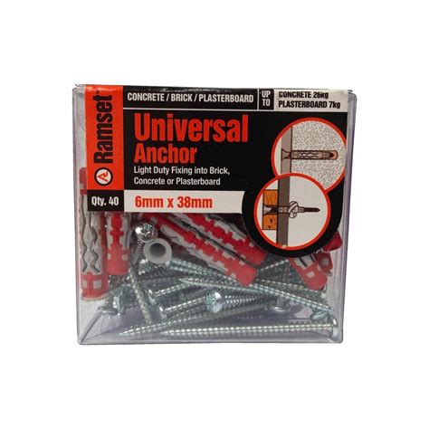 Ramset 6 X 38mm Universal Anchor 40 Pack Bunnings New Zealand