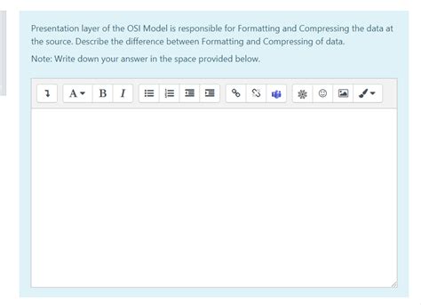Solved Presentation Layer Of The Osi Model Is Responsible