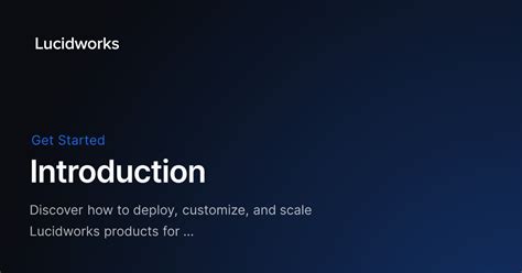 Introduction Lucidworks Documentation