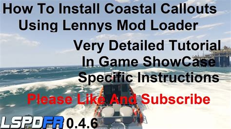 How To Install Coastal Callouts Using Lennys Mod Manager Youtube