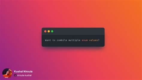 Kushal Niroula On Linkedin Csharp Codingtips Enums Devlife Softwareengineering