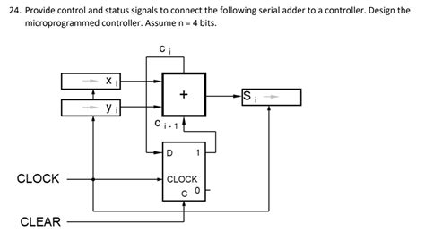 solved thank you 24 provide control and status signals to connect