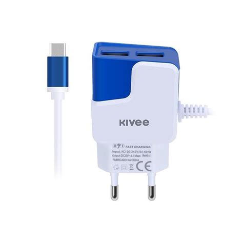 Jual Fs Kivee Kv Ae C Type C Connector Cable Mobile Charger For Android Fast Charger Dual
