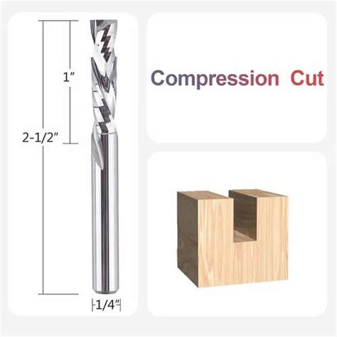 Compression Bit Up Down Cut Bit For Wood Carving At ₹ 350piece In