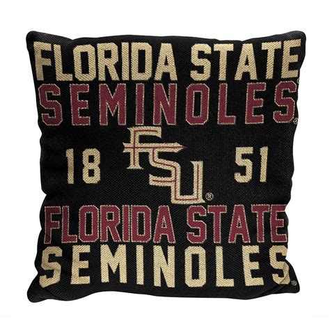 Ncaa Florida State Stacked Pillow