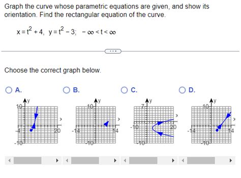 Solved Graph The Curve Whose Parametric Equations Are Given