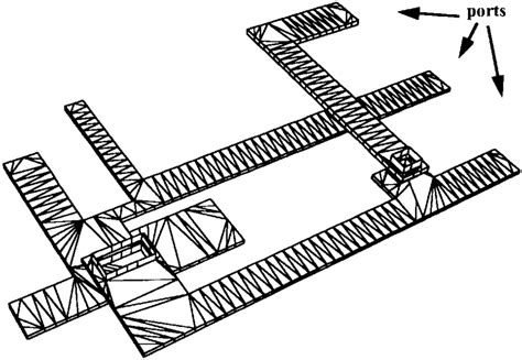 triangular discretization of interconnect structure with interface